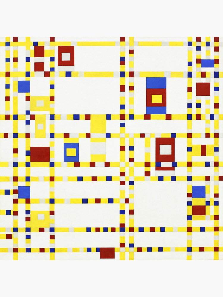 "Piet Mondrian's Broadway Boogie Woogie (1942–1943) famous painting ...