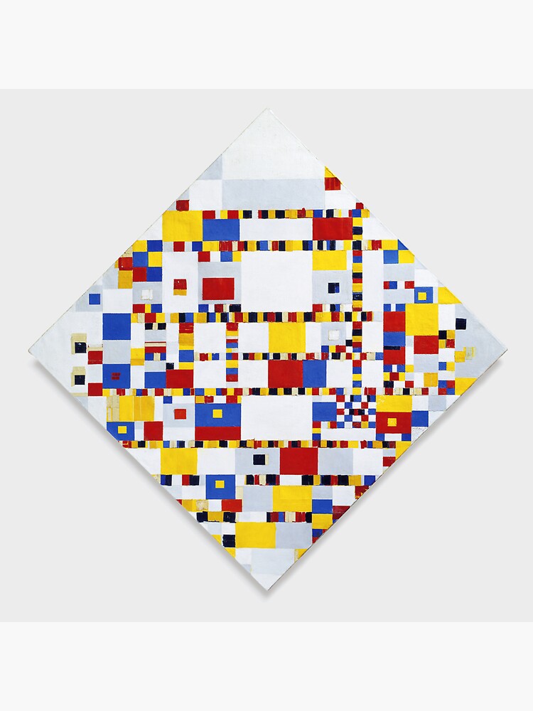 "Piet Mondrian's Victory Boogie Woogie (1944) famous painting" Sticker ...
