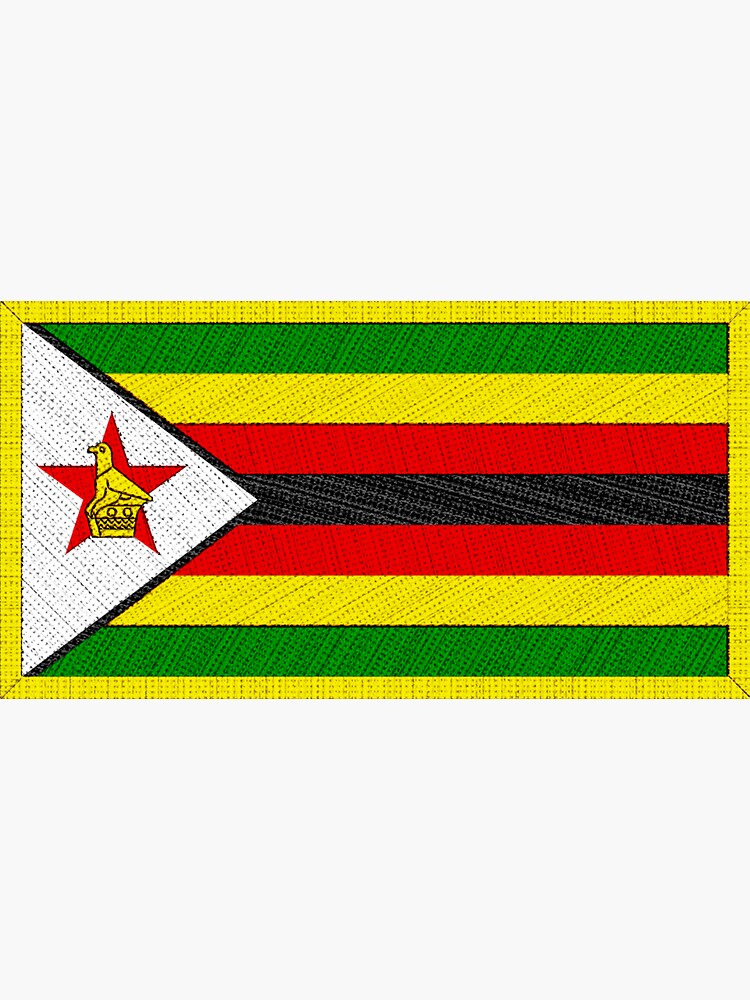 "Zimbabwe flag " Sticker for Sale by LC-SHOP | Redbubble