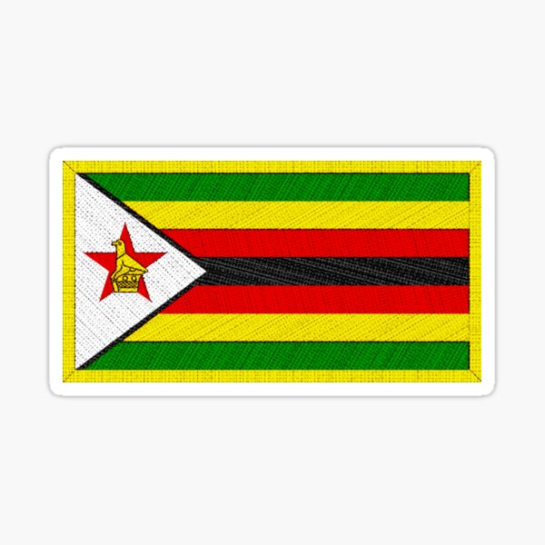"Zimbabwe flag " Sticker for Sale by LC-SHOP | Redbubble