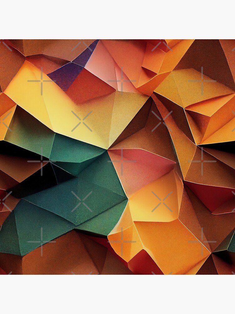 "Autumn Crumpled Card Art" Poster for Sale by KLOIK | Redbubble