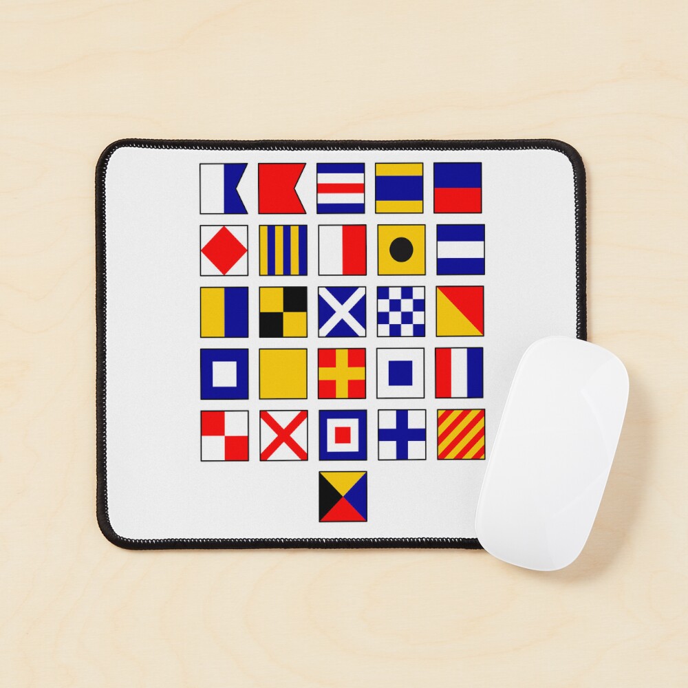 "Nautical Flag Alphabet International maritime signal flags" Sticker ...