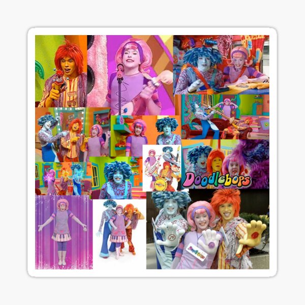 "Doodlebops" Sticker for Sale by GannetOnAStick | Redbubble