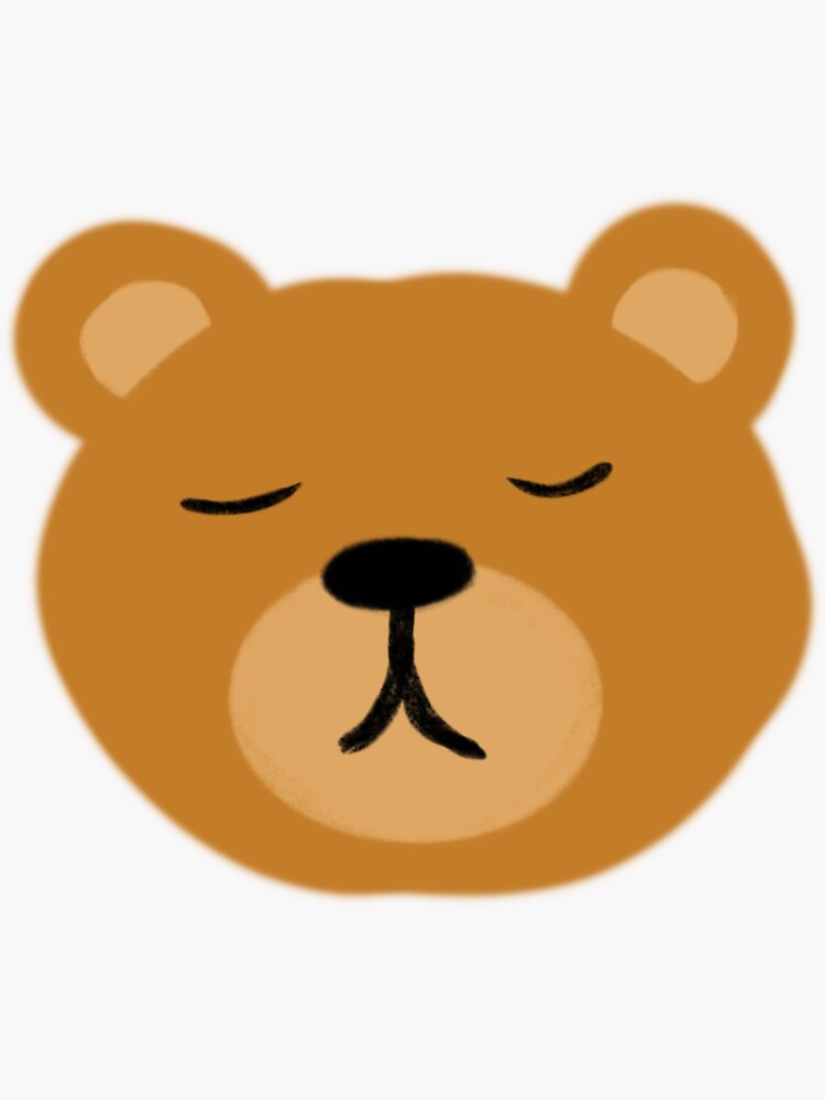 "Sad bear" Sticker for Sale by Mystiquer | Redbubble
