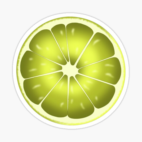 "Lime" Sticker for Sale by ScatterArtfully | Redbubble