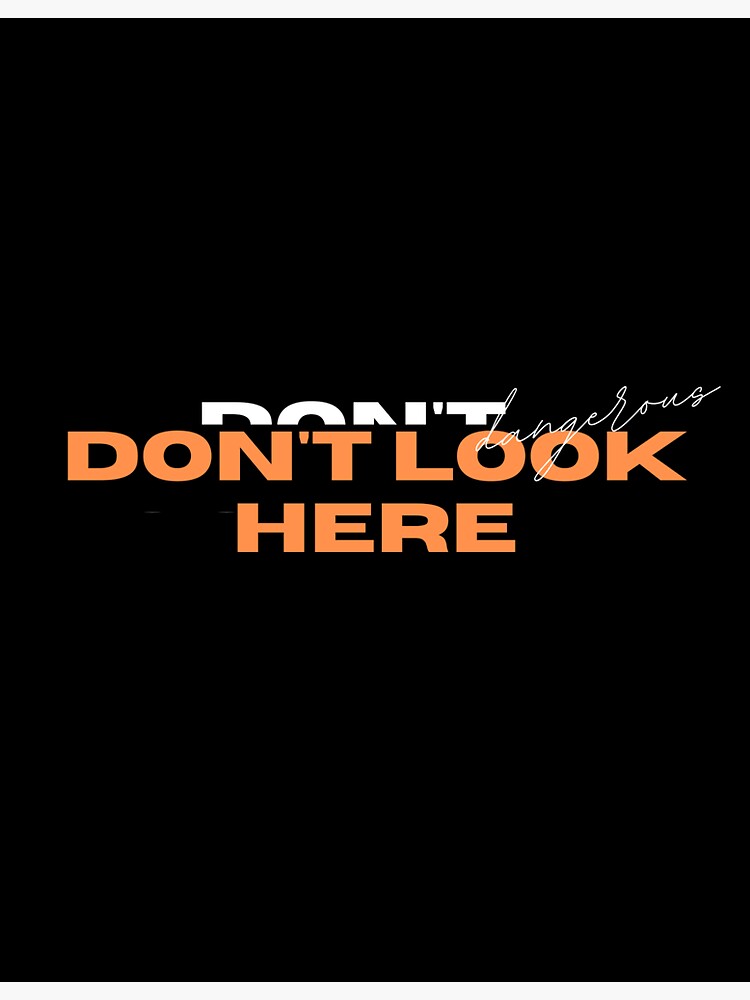 "Don't look here" Sticker for Sale by Belqa | Redbubble