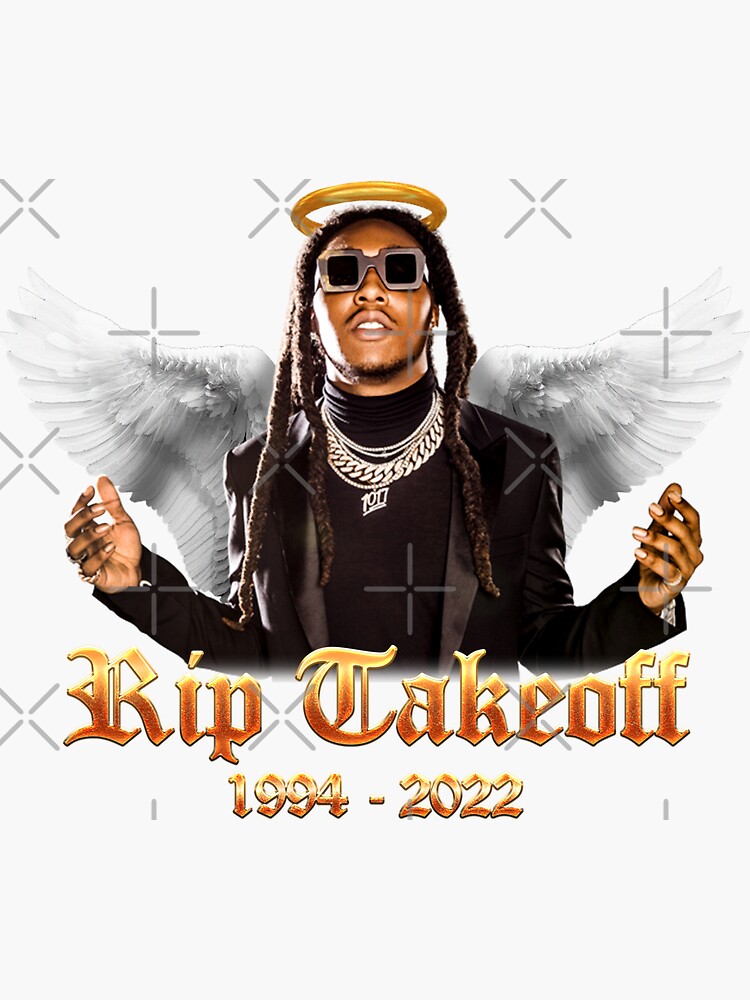 "RIP Takeoff" Sticker for Sale by HelloBMBG | Redbubble
