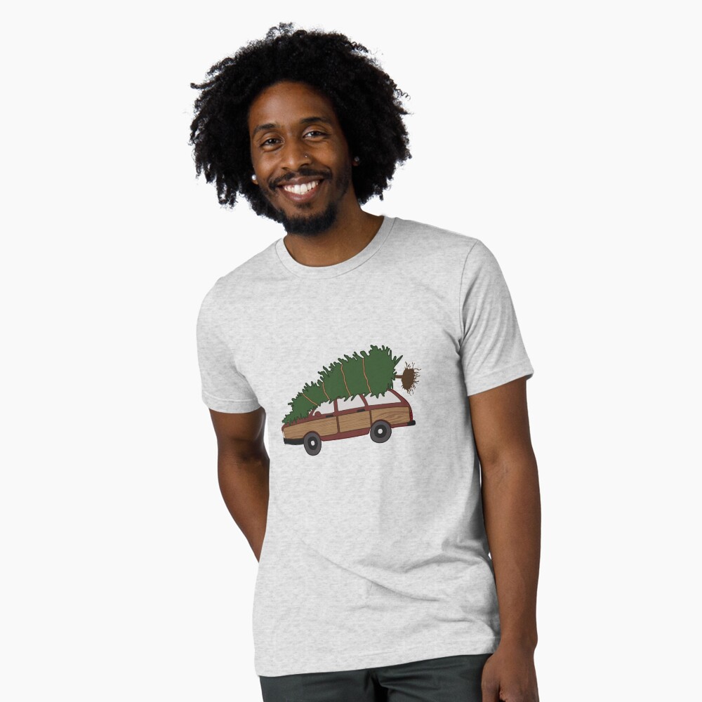 "Clark Griswold Family Christmas Car Vintage Station Wagon" Sticker for ...