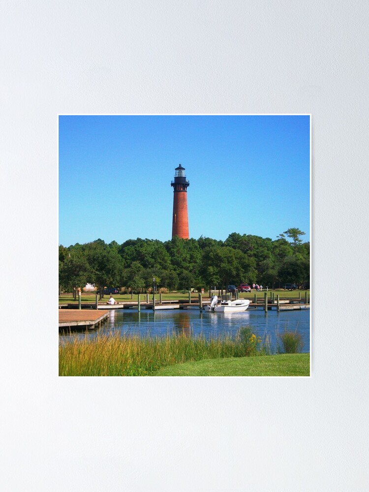 "Currituck Lighthouse from the Whalehead Club Park" Poster for Sale by ...