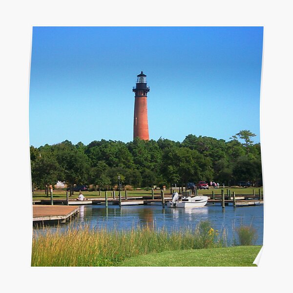 "Currituck Lighthouse from the Whalehead Club Park" Poster for Sale by ...