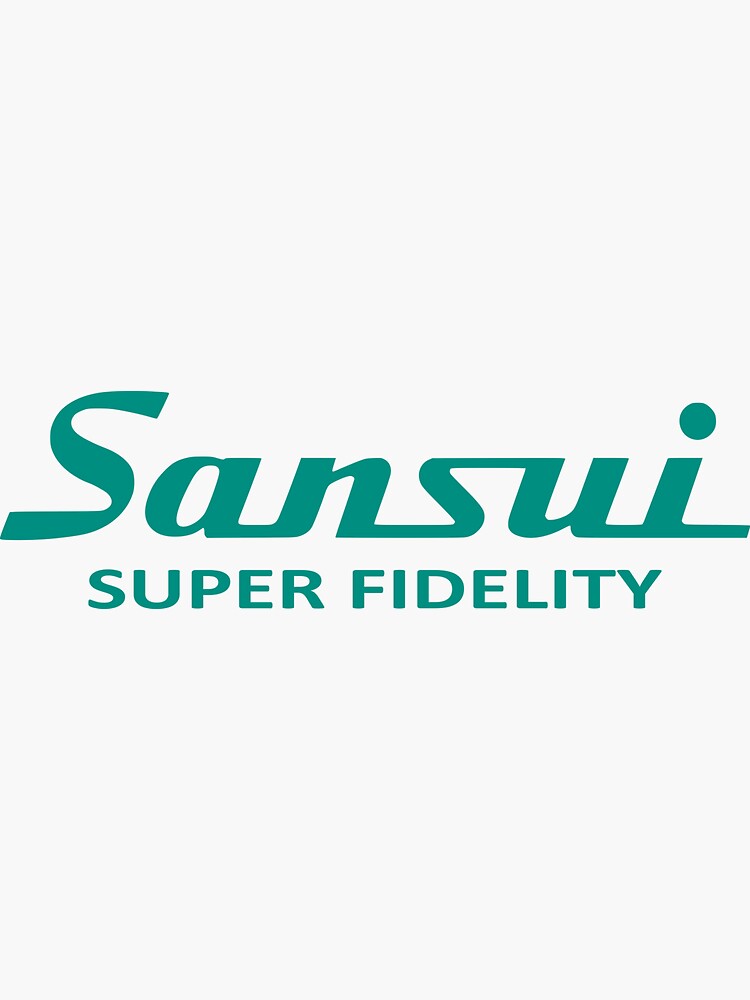 "Sansui Super Fidelity aqua" Sticker for Sale by VVAgraphics | Redbubble