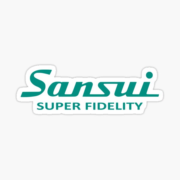 "Sansui Super Fidelity aqua" Sticker for Sale by VVAgraphics | Redbubble