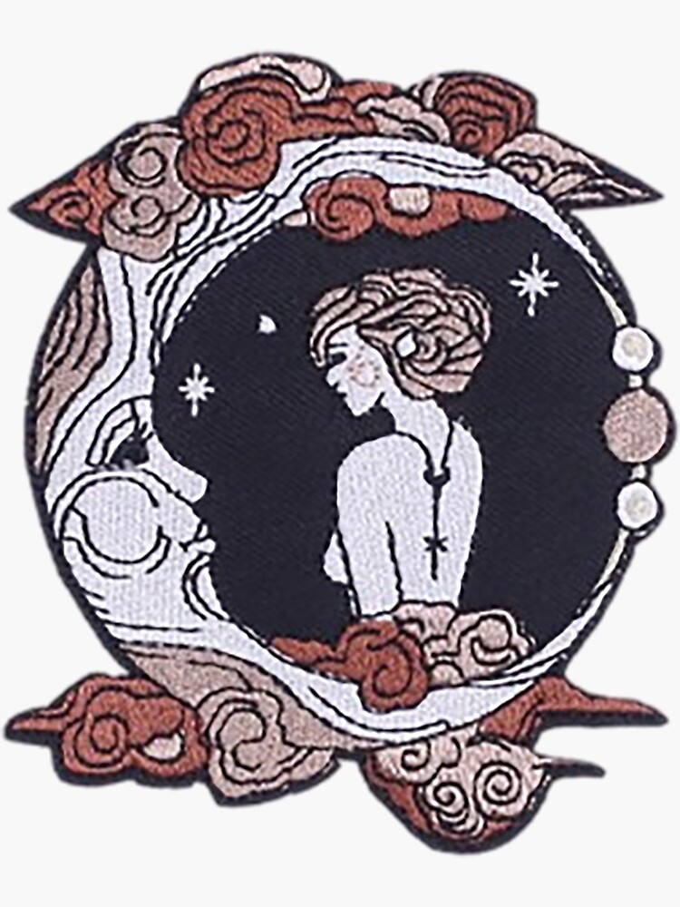 "Moon Lady" Sticker for Sale by CraftySkill | Redbubble