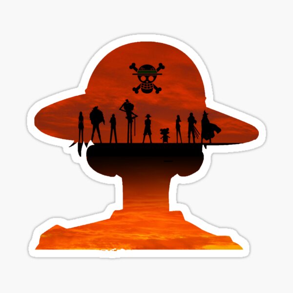"Luffy And Straw hat Crew From One Piece" Sticker for Sale by ...