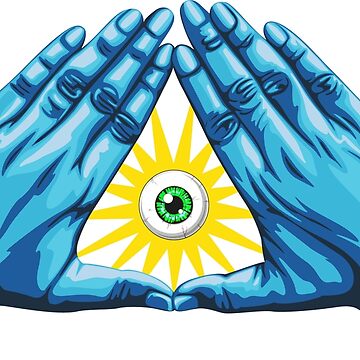 Illuminati Triangle Hand Symbol