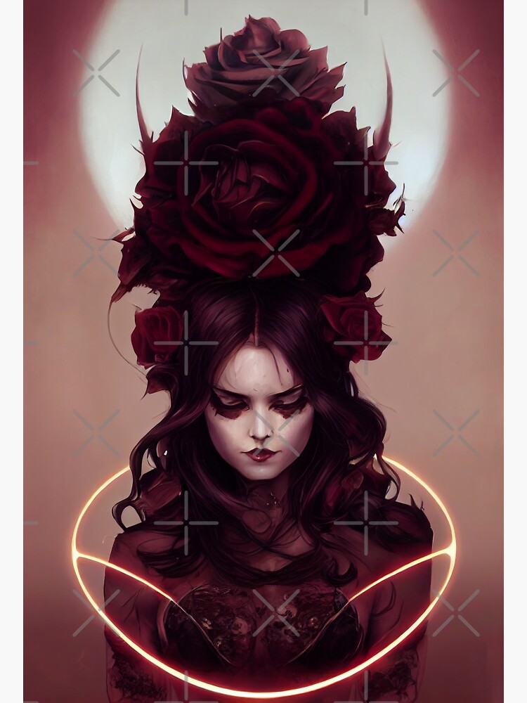 Necromancer Witch Anime Woman 4 Sticker For Sale By Osy003 Redbubble