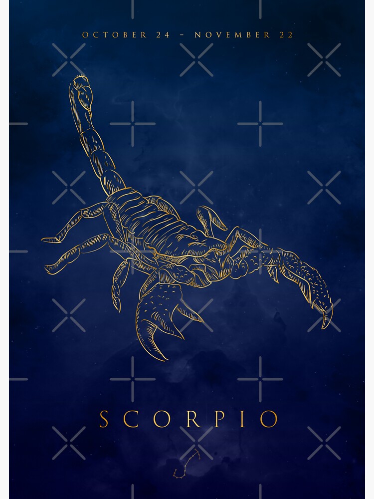 "Scorpio" Sticker for Sale by DCornel | Redbubble