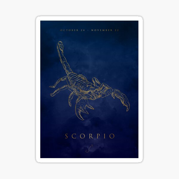 "Scorpio" Sticker for Sale by DCornel | Redbubble