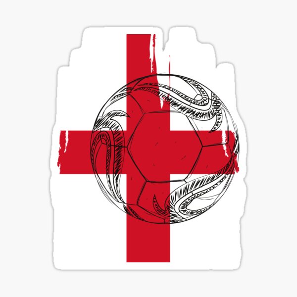"England football Soccer lovers ready set go" Sticker for Sale by ...