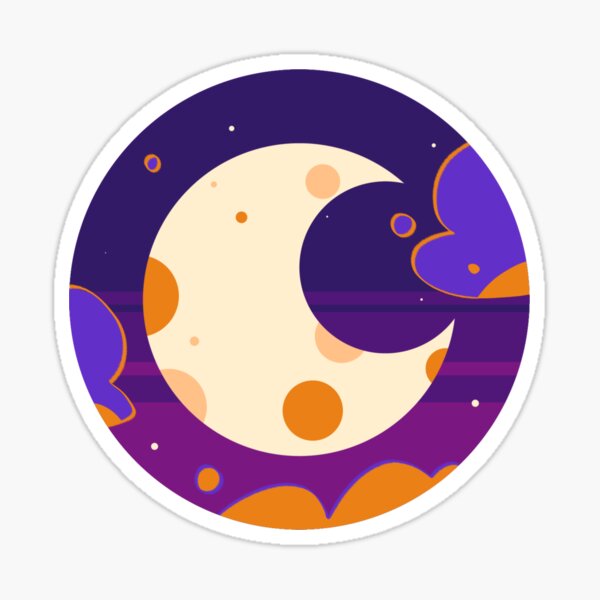 "moon digital art" Sticker for Sale by TheMillusion | Redbubble
