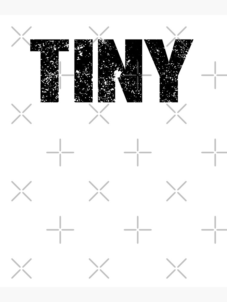Tiny word in black distressed design Premium Matte Vertical Poster sold ...