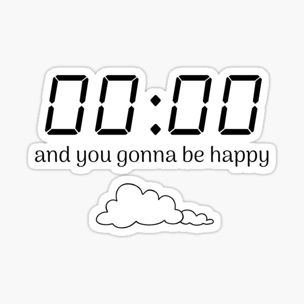 Pegatina «Letras de BTS "00:00 Zero O'Clock" Mapa del diseño gráfico ...