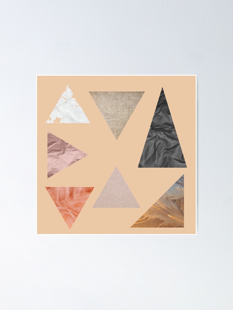 "Texture in triangles, sticker pack" Poster for Sale by beskrajem ...