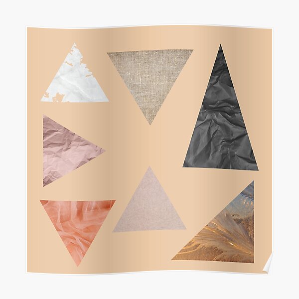 "Texture in triangles, sticker pack" Poster for Sale by beskrajem ...
