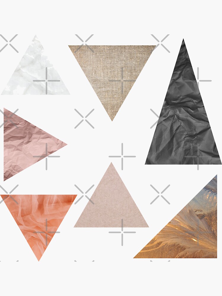 "Texture in triangles, sticker pack" Sticker for Sale by beskrajem ...