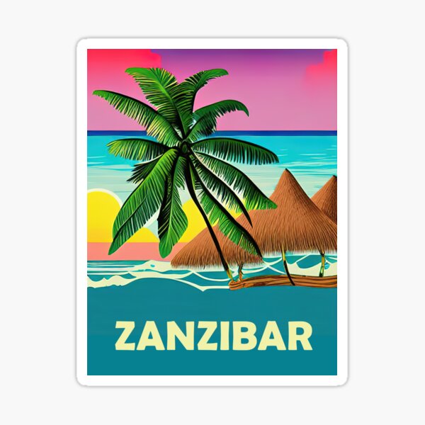 "Zanzibar" Sticker for Sale by BerlinFIRE | Redbubble
