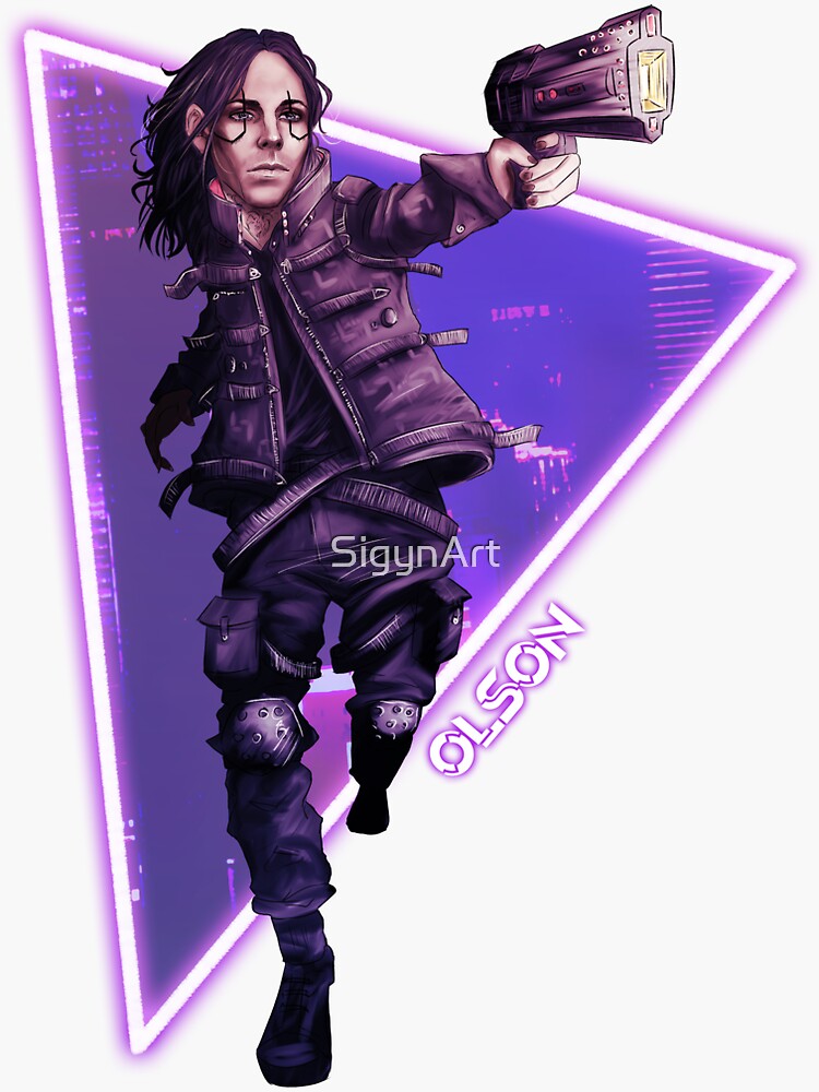 "Ricky Cyberhex" Sticker for Sale by SigynArt | Redbubble