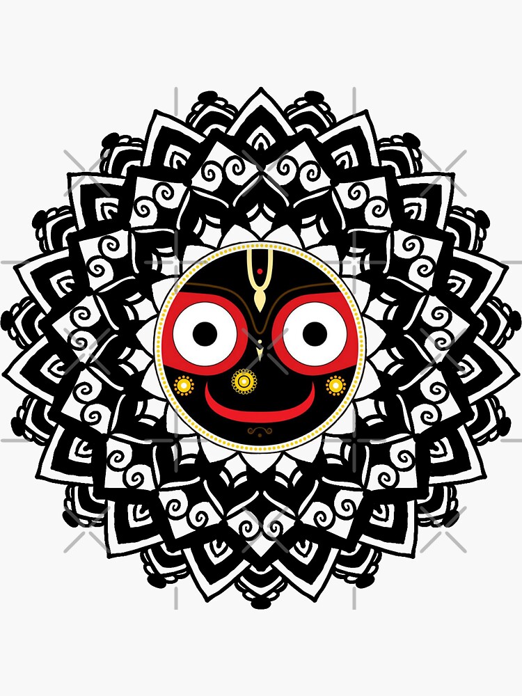 "Indian god Lord Jagannath " Sticker for Sale by Krishnavi | Redbubble