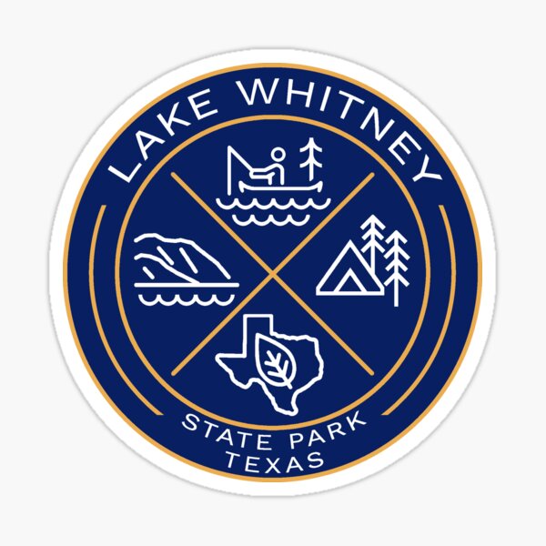 "Lake Whitney State Park Texas Heraldic Logo" Sticker for Sale by ...