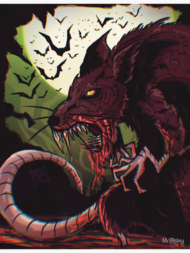 "Vampire Rat is the world’s biggest tomato juice fan" Sticker for Sale ...