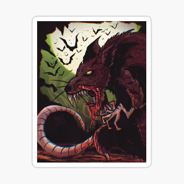 "Vampire Rat is the world’s biggest tomato juice fan" Sticker for Sale ...