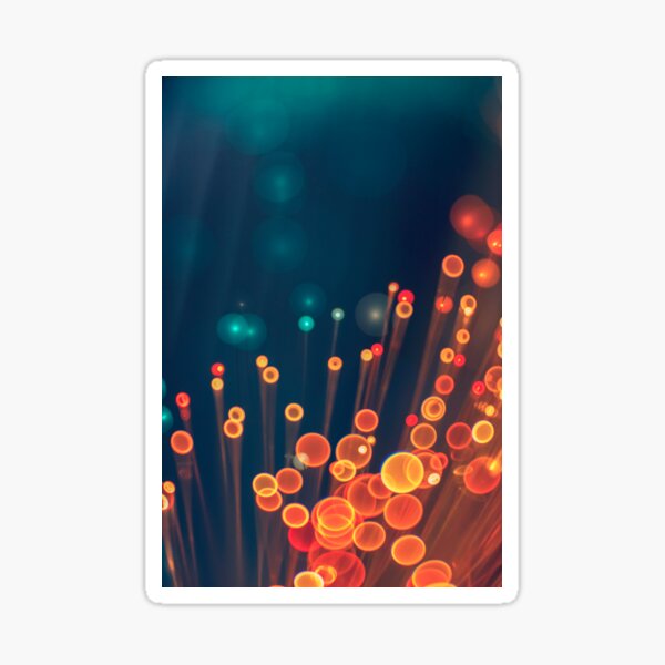 "Circular Lights and Bokeh" Sticker for Sale by CatMacBride | Redbubble