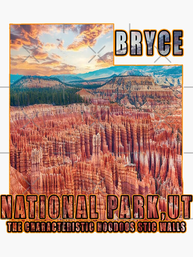 "Bryce National Park, UT" Sticker for Sale by 9chaa | Redbubble