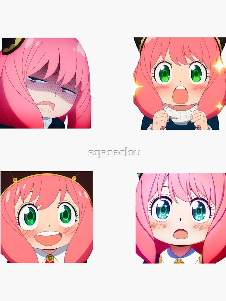 "Spy x Family Anya Pack " Sticker for Sale by sqaceclou | Redbubble