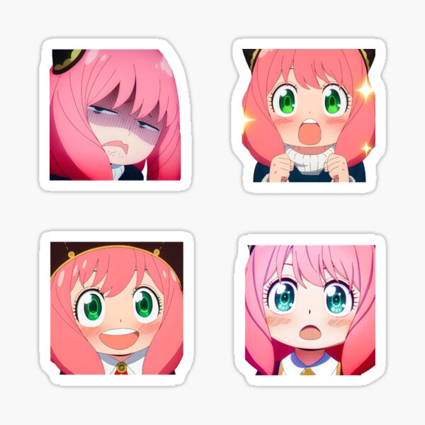 "Spy x Family Anya Pack " Sticker for Sale by sqaceclou | Redbubble
