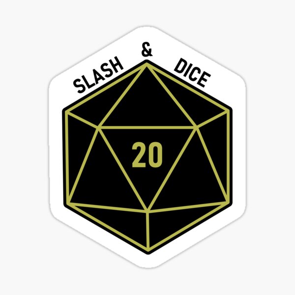 "Roll 20" Sticker for Sale by Nerdiemonster | Redbubble