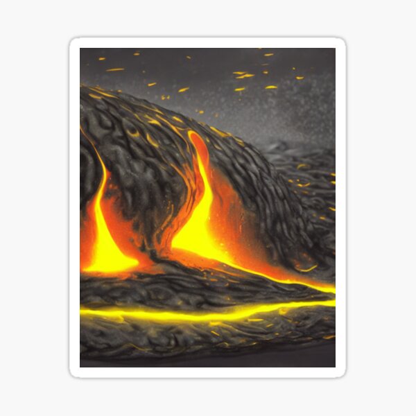"Lava" Sticker for Sale by ZvezdanArt | Redbubble