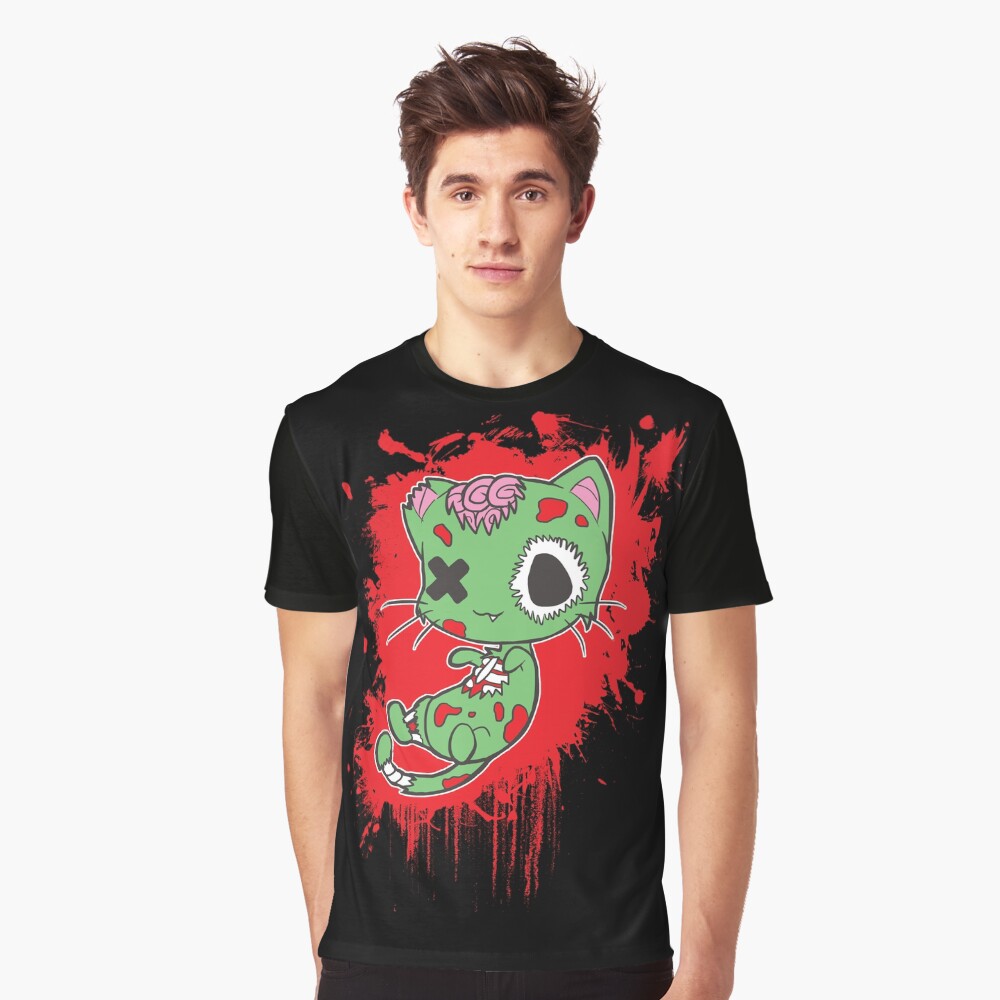 "Zombie Cat" Sticker for Sale by SpecialKay Studio | Redbubble
