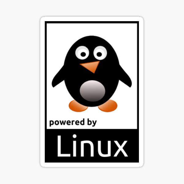 "XS Powered by Linux" Sticker for Sale by bvancrafts | Redbubble
