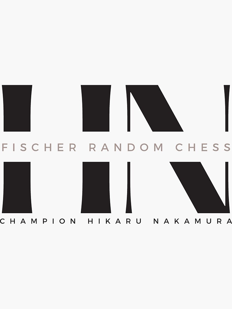 "Fisher Random Chess World Champion Design" Sticker for Sale by ...