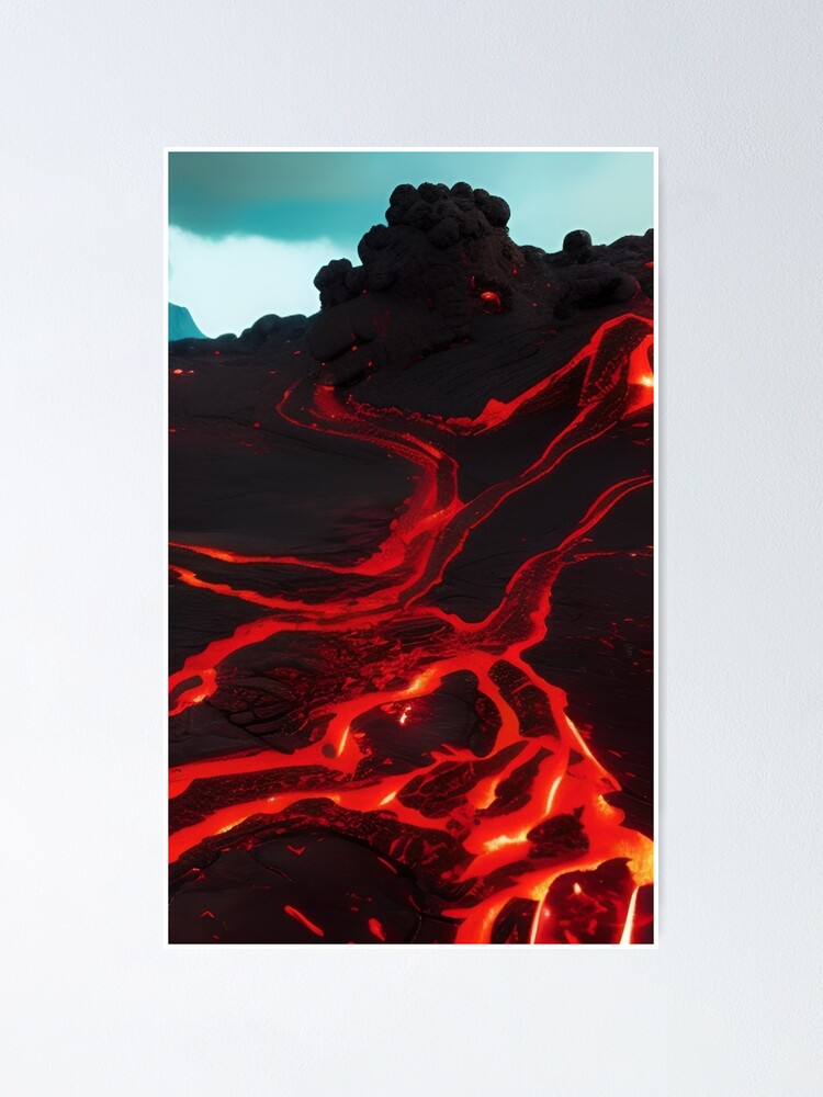 "Lava" Poster for Sale by ZvezdanArt | Redbubble