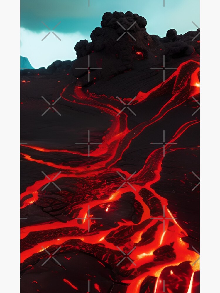 "Lava" Sticker for Sale by ZvezdanArt | Redbubble