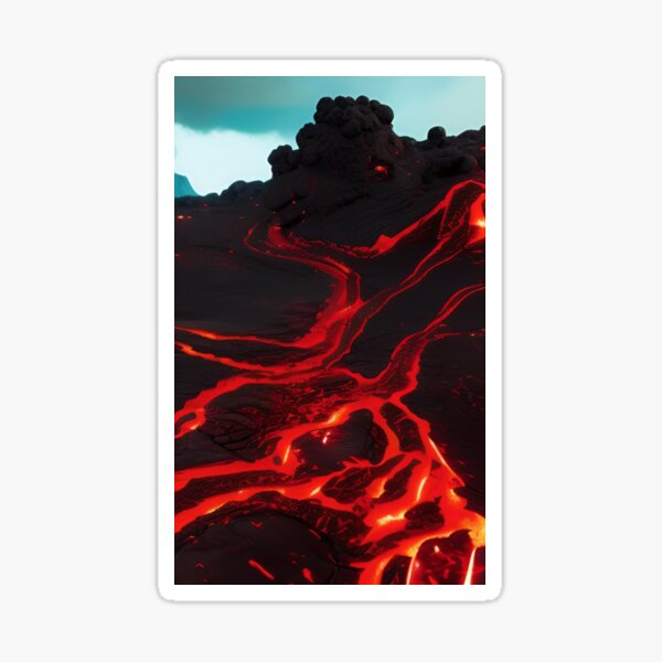"Lava" Sticker for Sale by ZvezdanArt | Redbubble