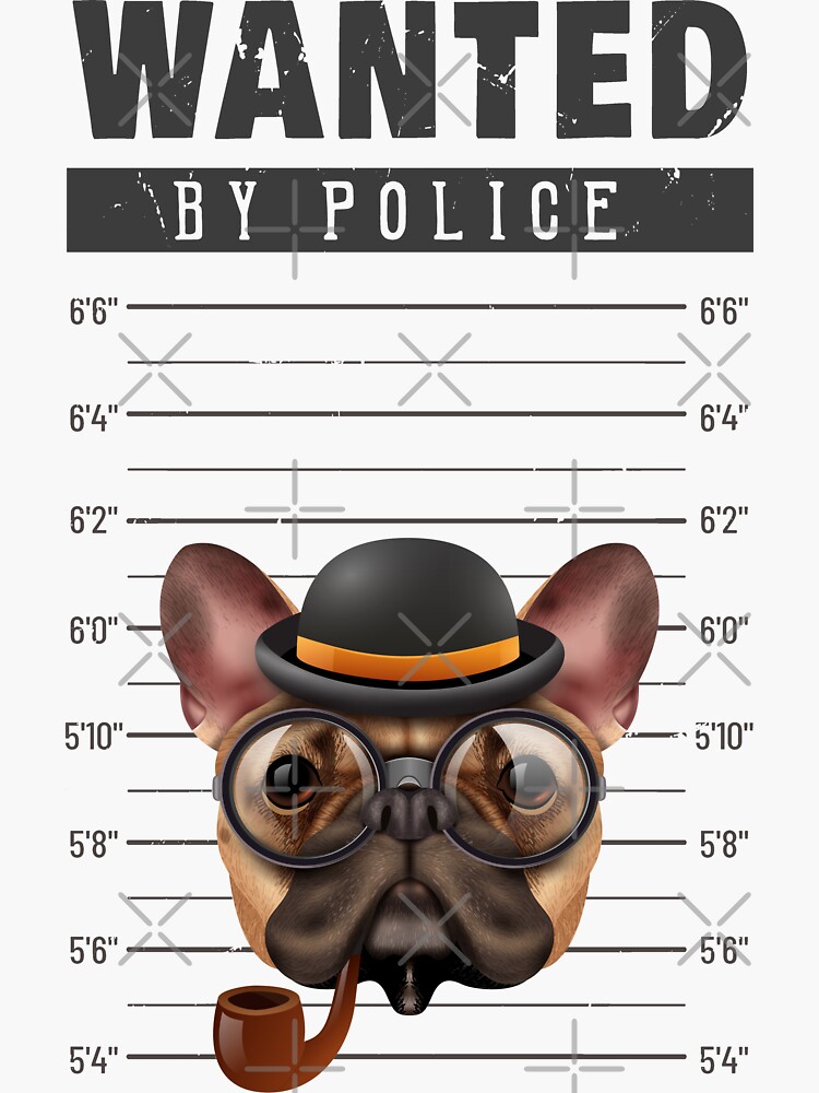 "Beware of The Dog Wanted By Police 200 000$" Sticker for Sale by ...