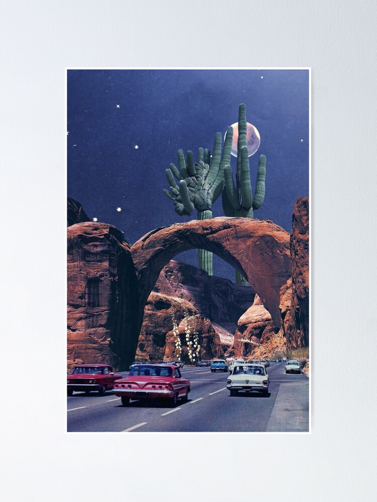 "Arch Drive Collage - Night " Poster for Sale by PossessedStudio ...