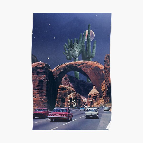 "Arch Drive Collage - Night " Poster for Sale by PossessedStudio ...